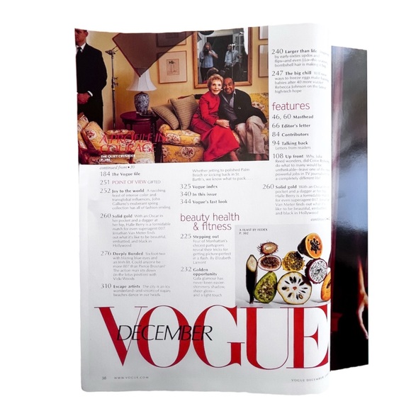 Vogue | Other | Vogue Magazinedec 202 Halle Berry James Bond Girl 007 ...